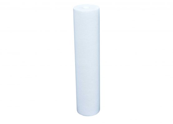 Twin 20" x 4.5" Filter Cartridges 10-Mic Pleated + 5-Mic Silver Carbon ...