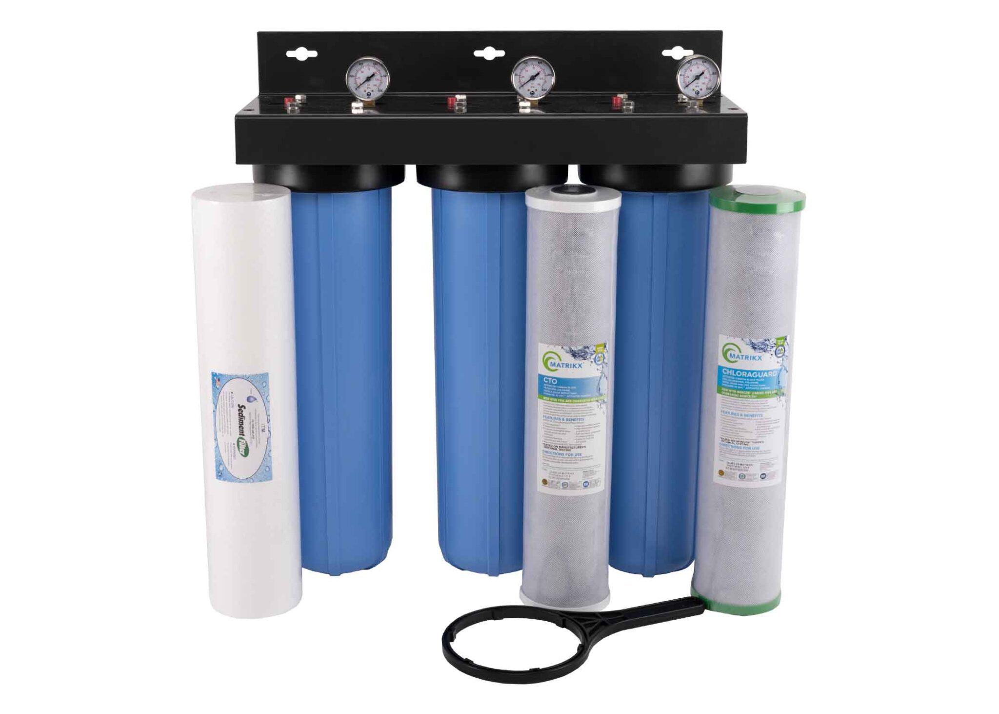Triple Complete Home Mains Water Filtration System #91 - The Tank Doctor
